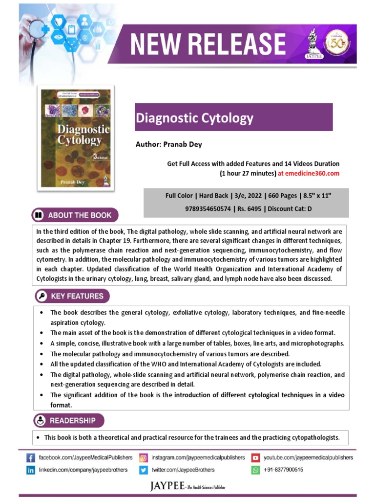 Pranab Dey- Diagnostic Cytology | PDF