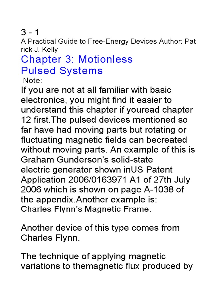 Free-Energy Systems Explained | PDF | Transformer | Inductor