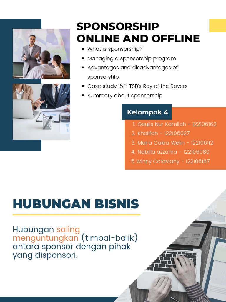 Sponsorship Online and Offline | PDF