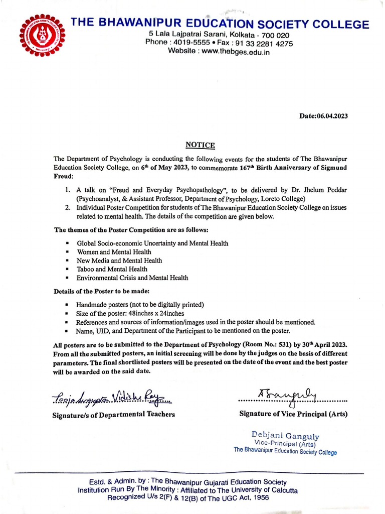 Notice On Poster Competition | PDF