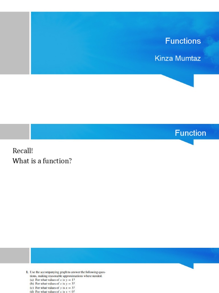 Functions PDF