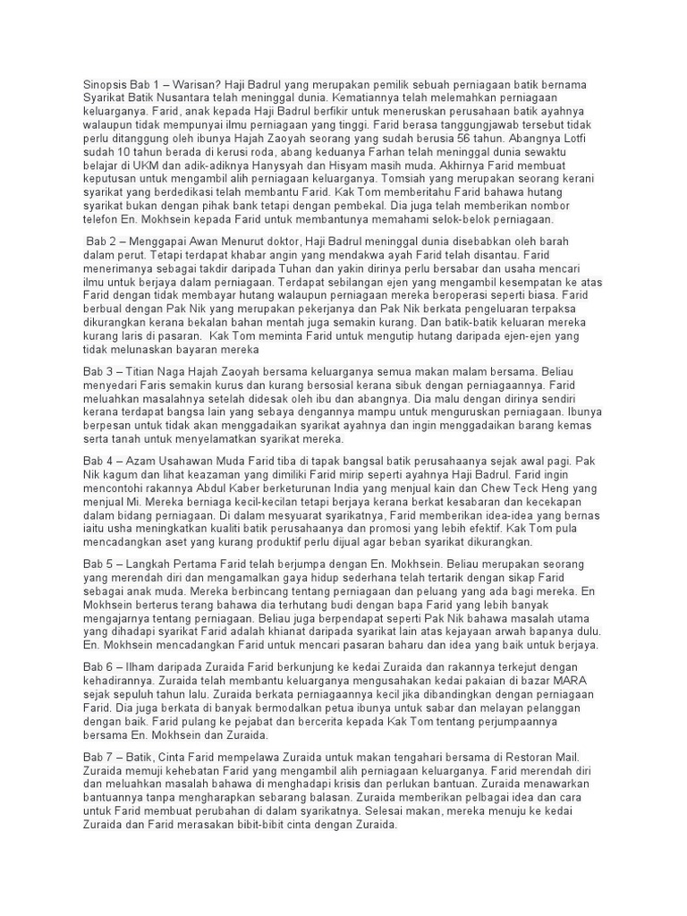 Sinopsis Hempasan Ombak | PDF