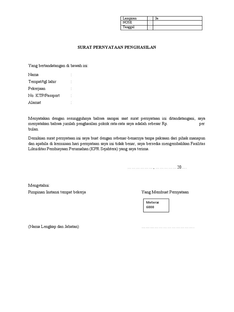 Form Bri 1 | PDF