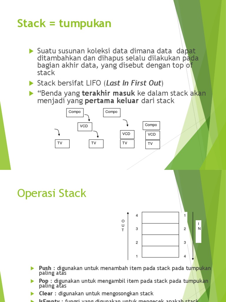 Pertemuan 3 (Materi Stack) | PDF