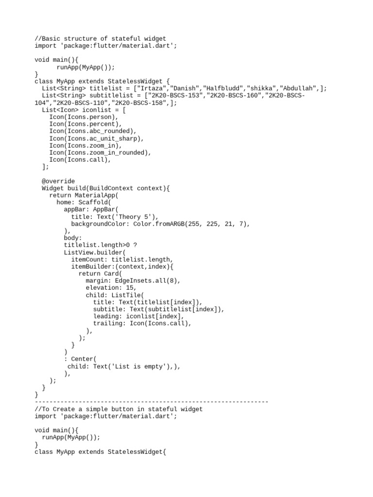 Lab 6 Flutter | PDF | Google | Human–Computer Interaction