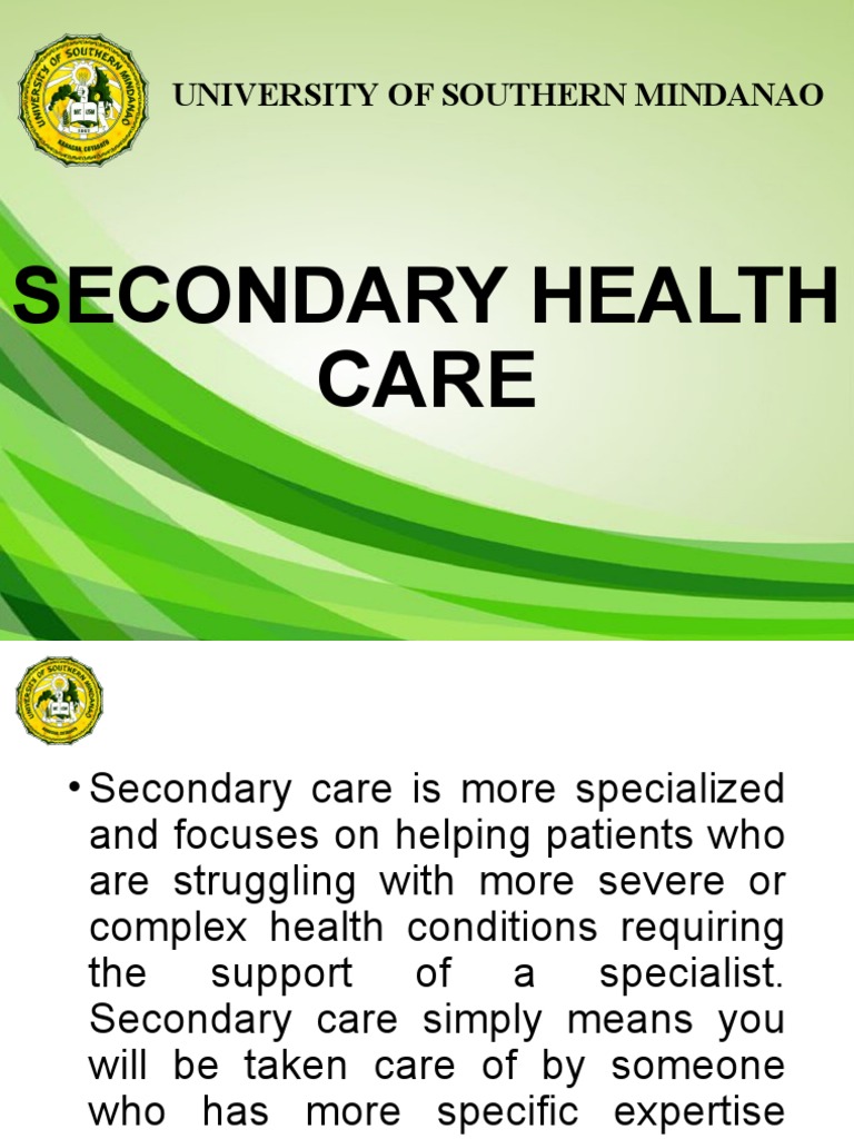 Understanding Secondary Health Care | PDF