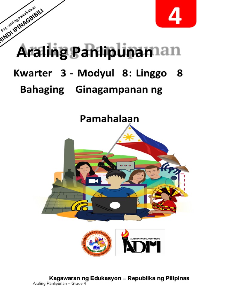 AP4 q3 Mod8 Bahaging-Ginagampanan-ng-Pamhalaan v4 | PDF