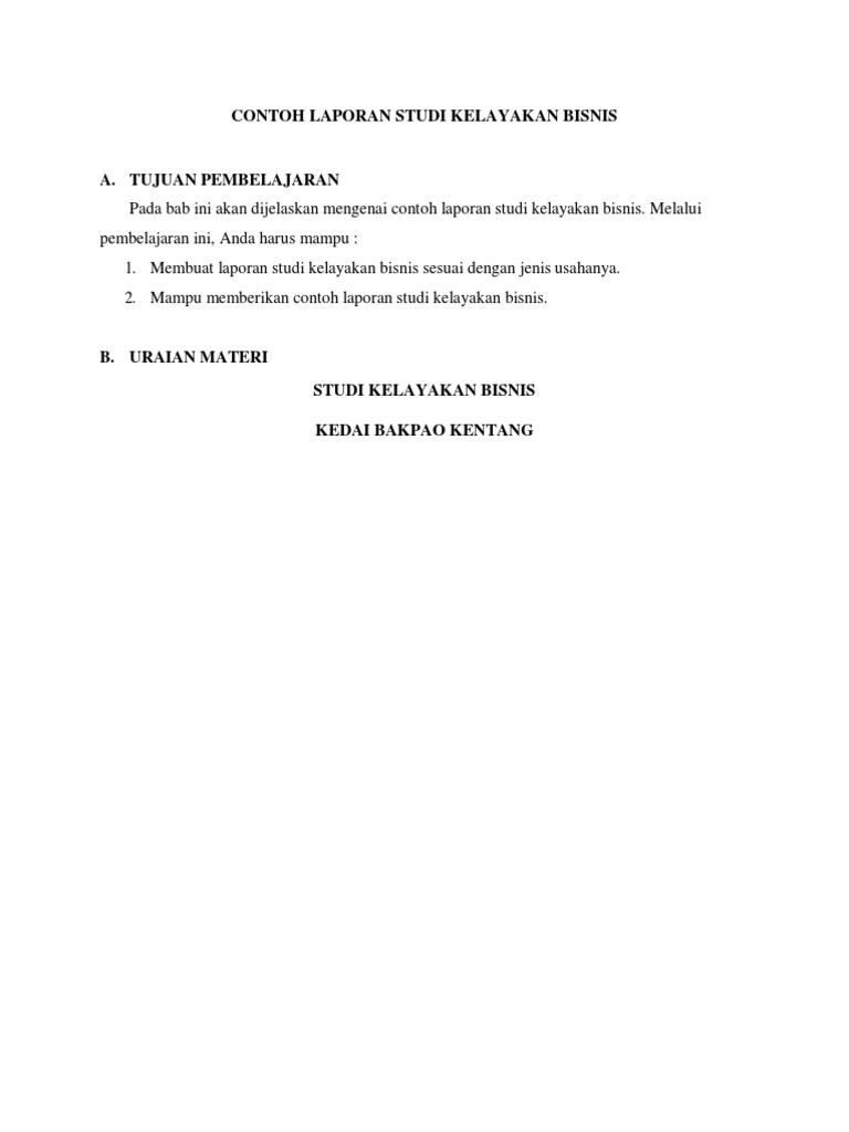 Contoh Laporan SKB 1 | PDF