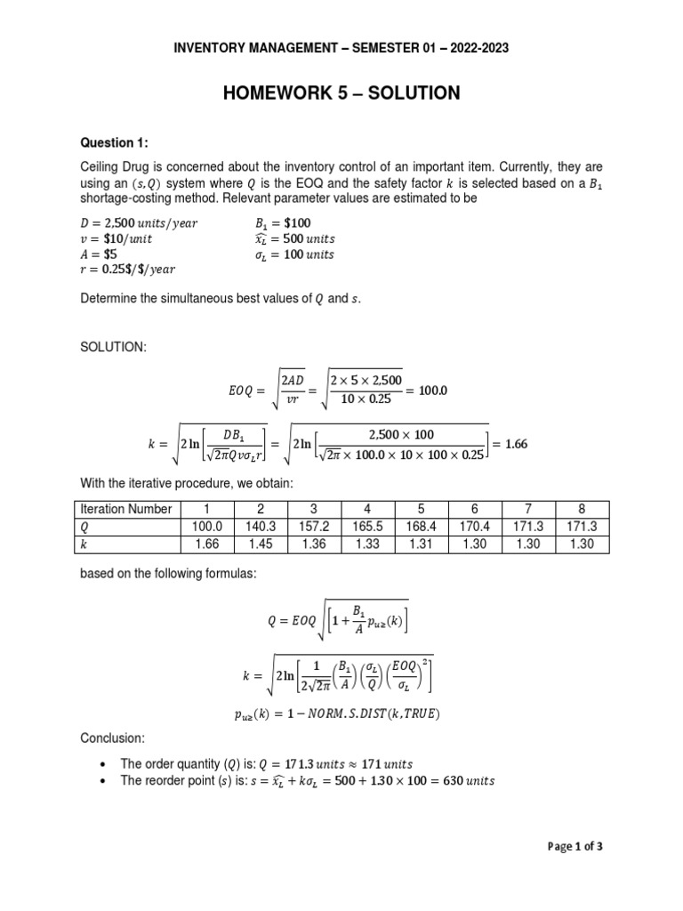 INVEN HW5 Solution | PDF | Applied Mathematics | Algorithms