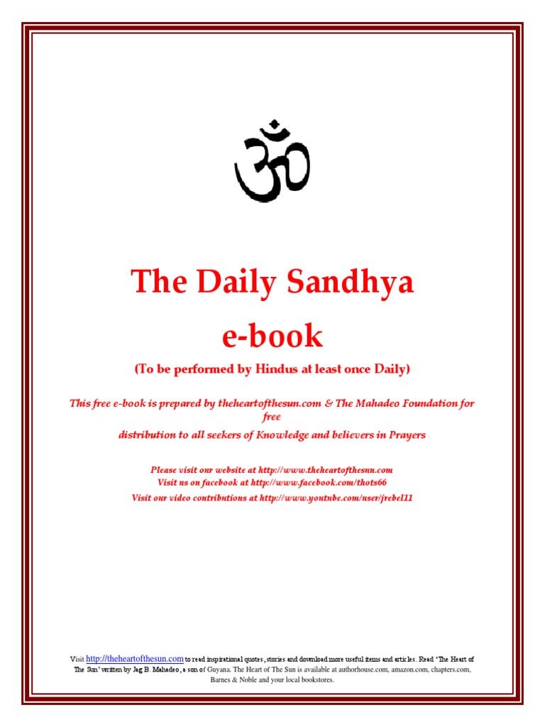 Sandhya | PDF | Āstika | Indian Religions