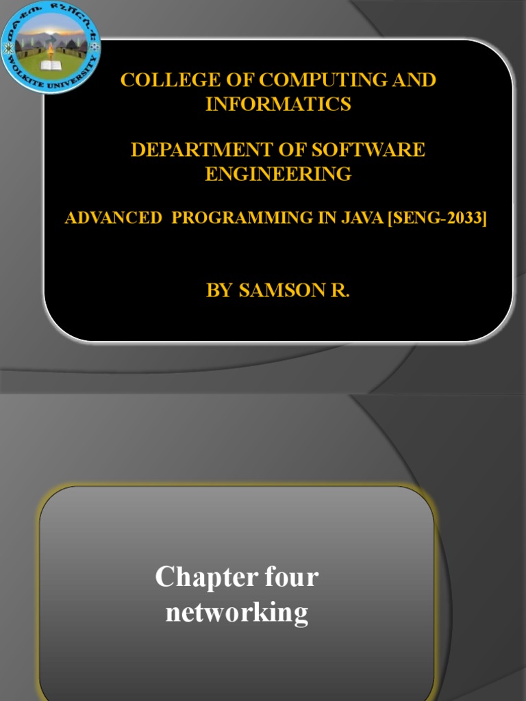 (AJP) Chapter 4 For Student | PDF | Port (Computer Networking) | Network Socket