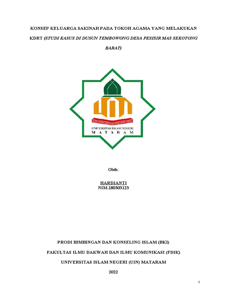 Halaman Skripsi UIN Mataram | PDF