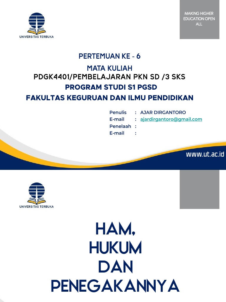 Ppt-Pdgk4401-Ajar-Pert - 6 | PDF | Politik