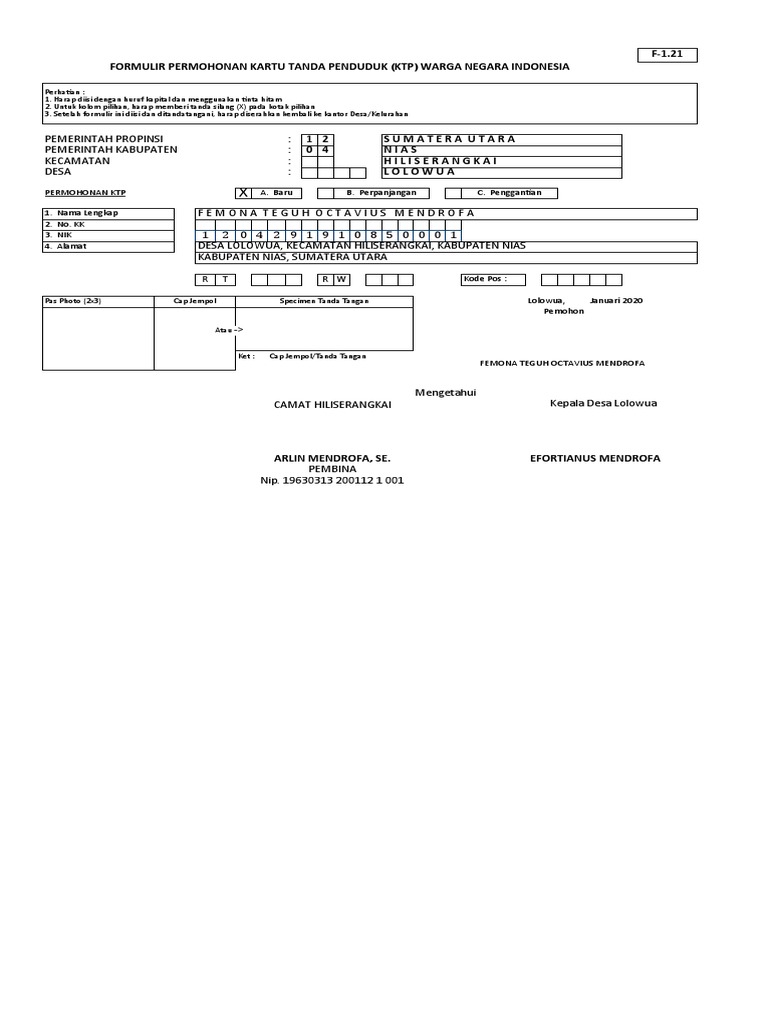 FORMAT - KK - ,, - PINDAH. (Version 1) | PDF