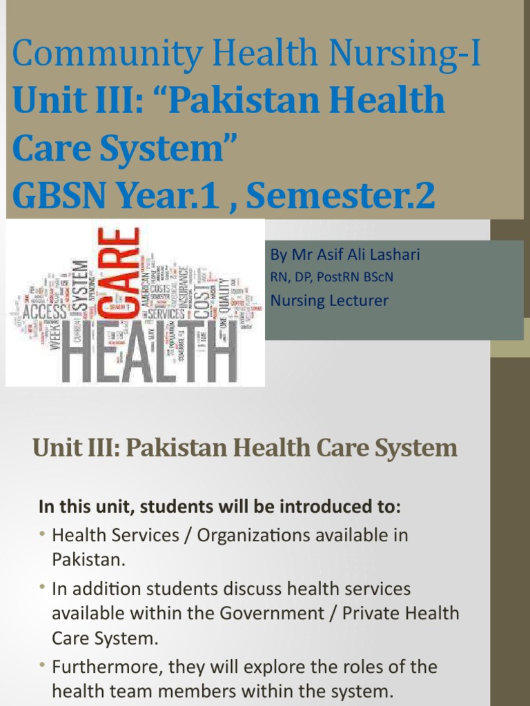 Pakistan Health Care System Overview | PDF | Health Care | Hospital