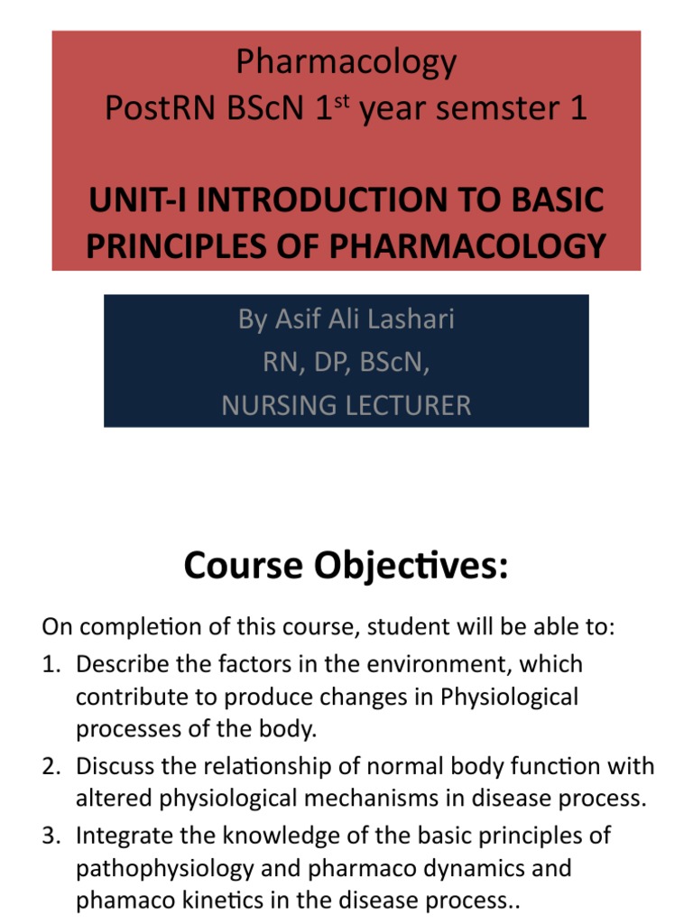 Introduction to Pharmacology Principles | PDF | Pharmacology | Receptor ...