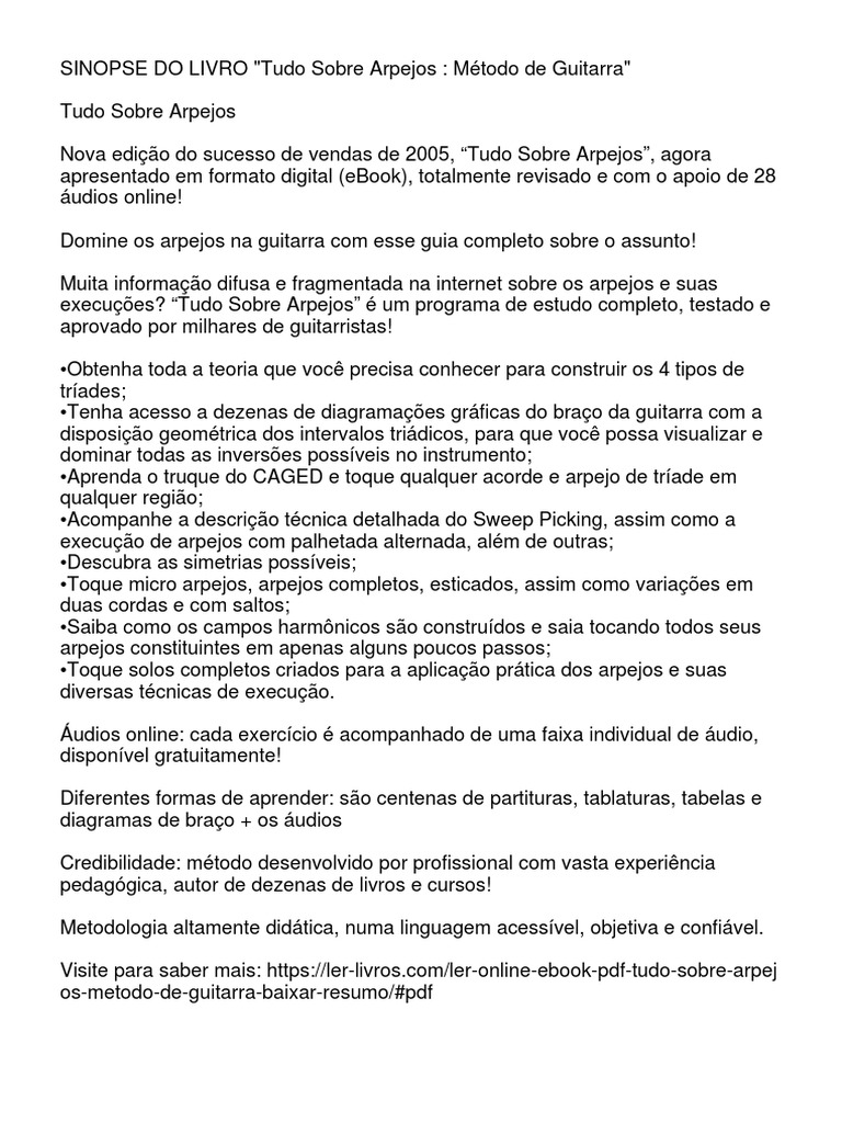 Guia Completo de Arpejos na Guitarra | PDF