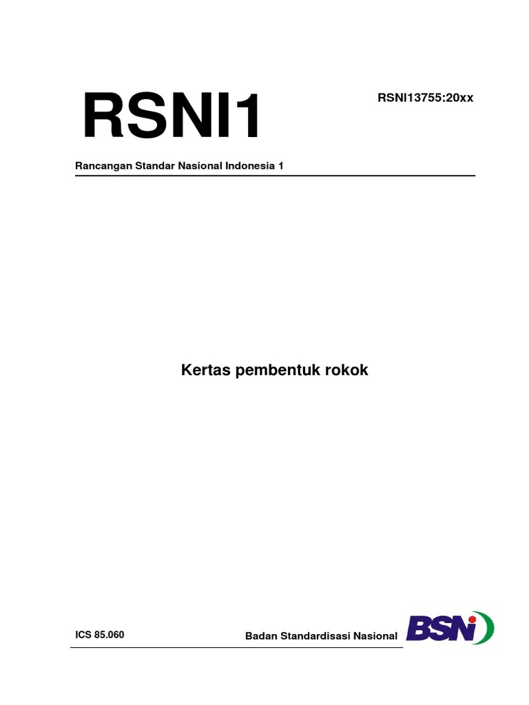 3. RSNI1 kertas pembentuk rokok | PDF