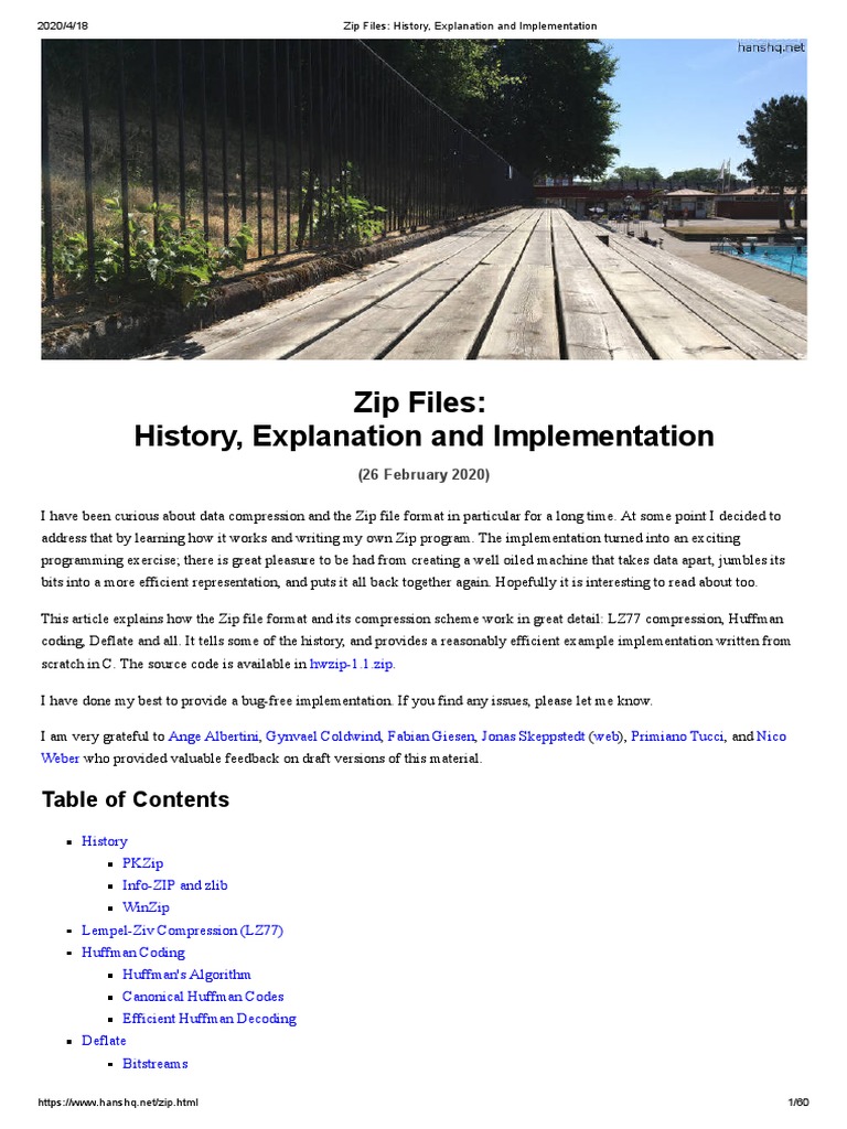 Zip Files History Explanation And Implementation Pdf Zip File Format Code