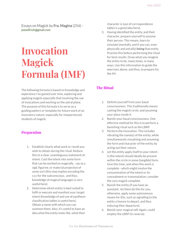 Submissions To The IOT - Chaos Stream (Vol 1, 2022) | PDF | Ceremonial Magic | Religious Belief ...