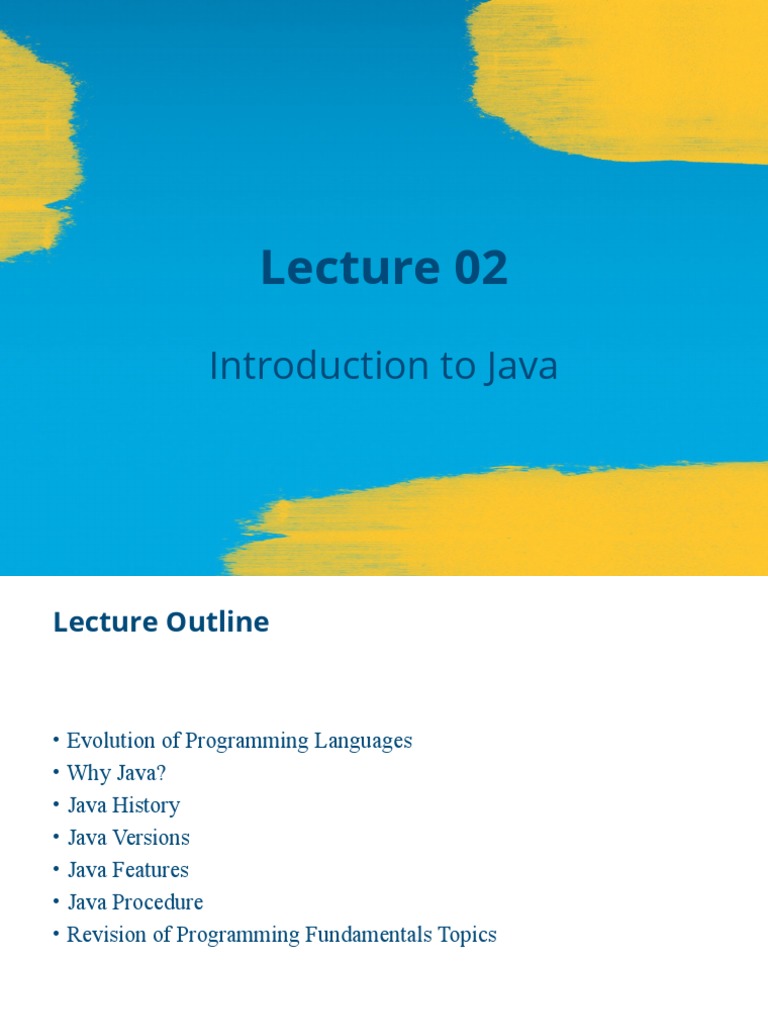 Introduction To Java | PDF | Java (Programming Language) | Computer ... Introduction To Java | PDF | Java (Programming Language) | Computer ...