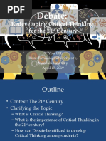 Student Debate Format Guide | PDF | Argument | Epistemology