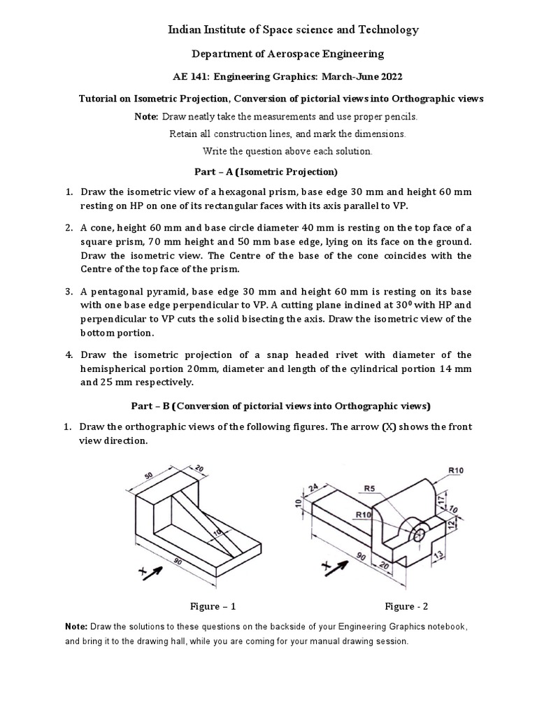 Tutorial Isometric Pictorial To Ortho Pdf