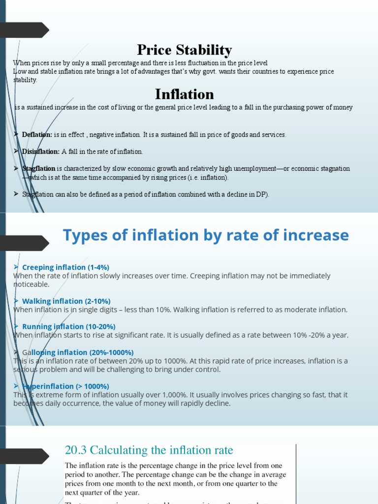 Understanding the Causes and Effects of Inflation and the Importance of Price Stability | PDF ...