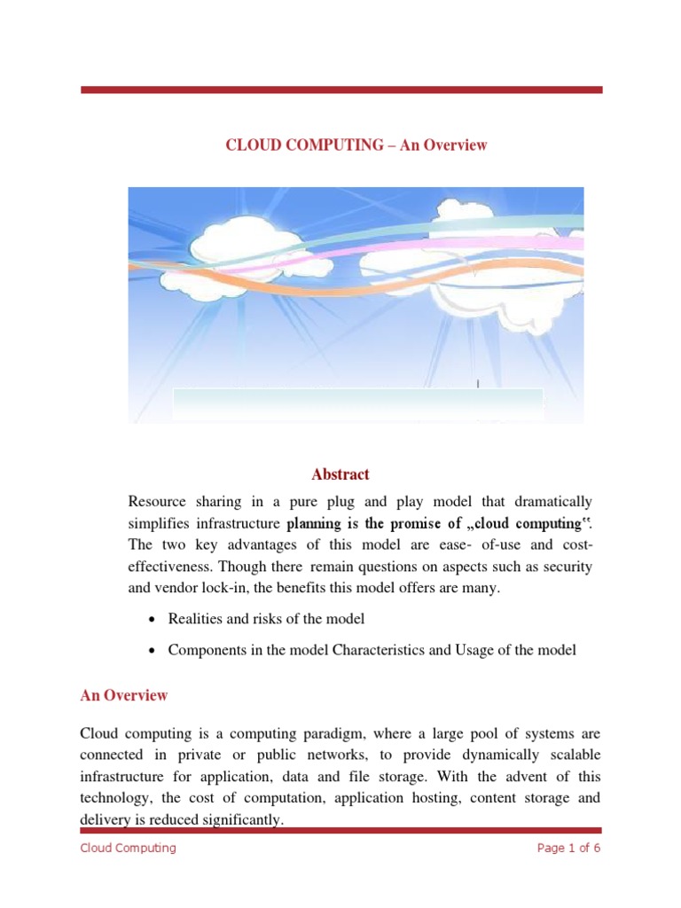 Unit 5 Cloud Computing Overview RKS | PDF | Cloud Computing | Software As A Service
