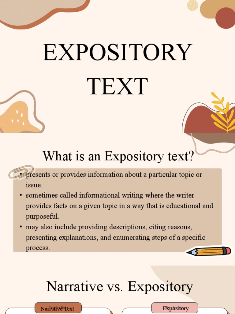 What is an Expository Text | PDF