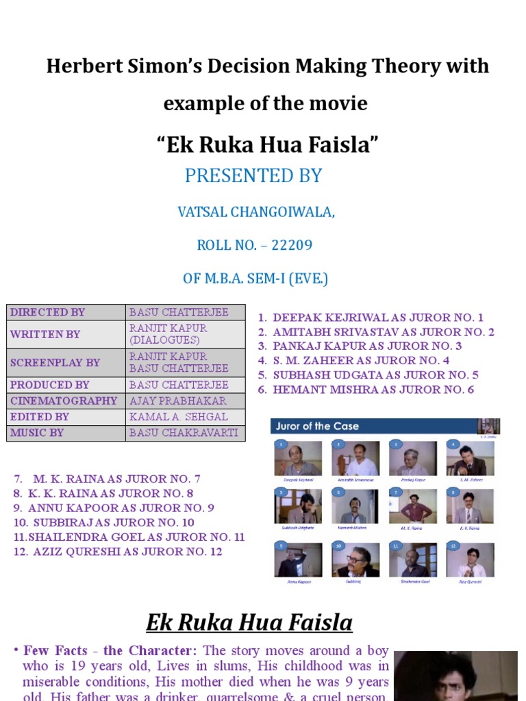 Vatsal Changoiwala - 1 Ruka Hua Faisla | PDF | Decision Making | Cognition