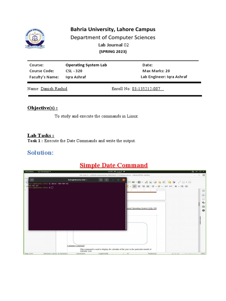 LAB JOURNAL 2 28022023 111605am | PDF