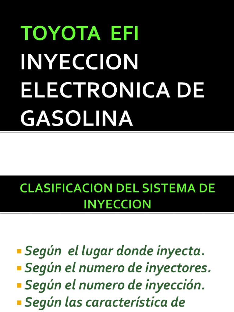 Toyota EFI | PDF