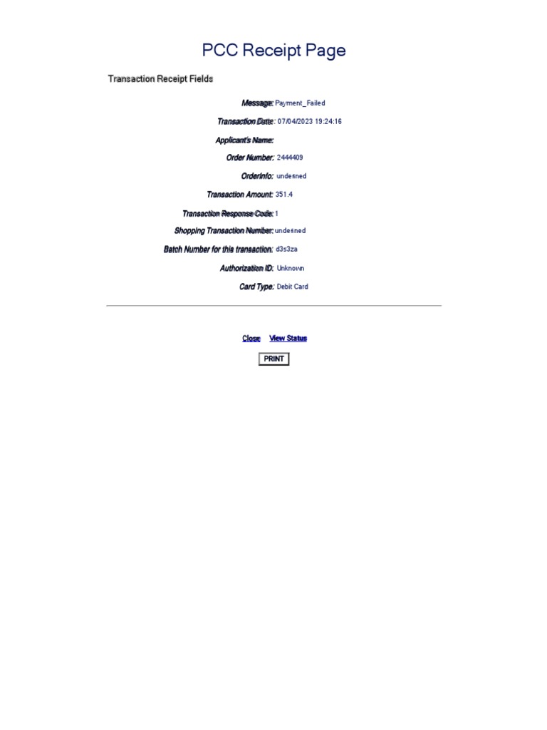 Transaction Receipt | PDF