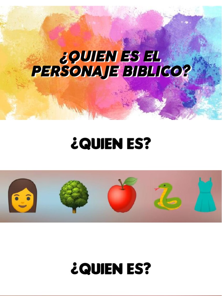 Personajes Bíblicos: ¿Quiénes son? | PDF