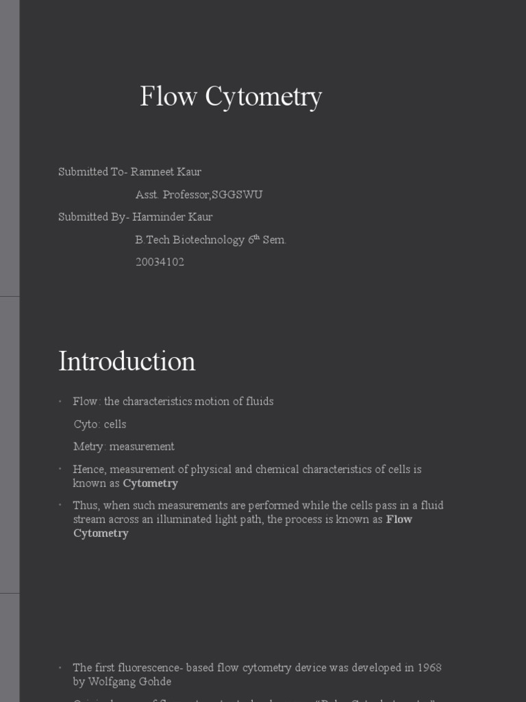 Flow Cytometry | PDF | Flow Cytometry | Cytometry