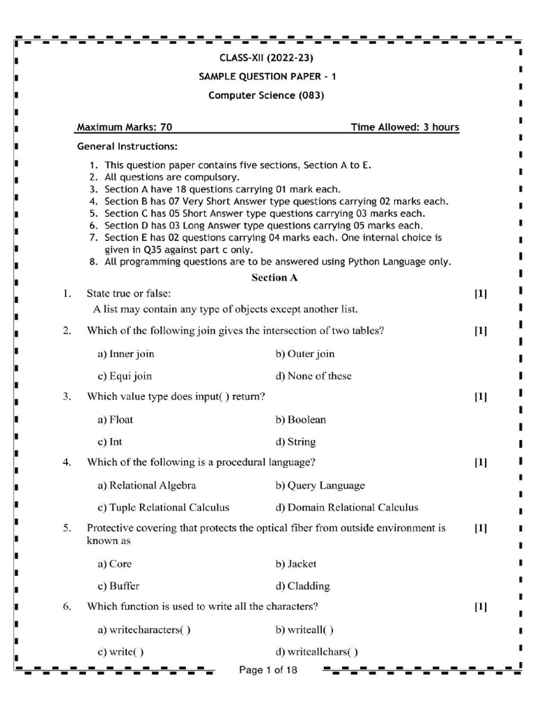 Sample Paper3 | PDF