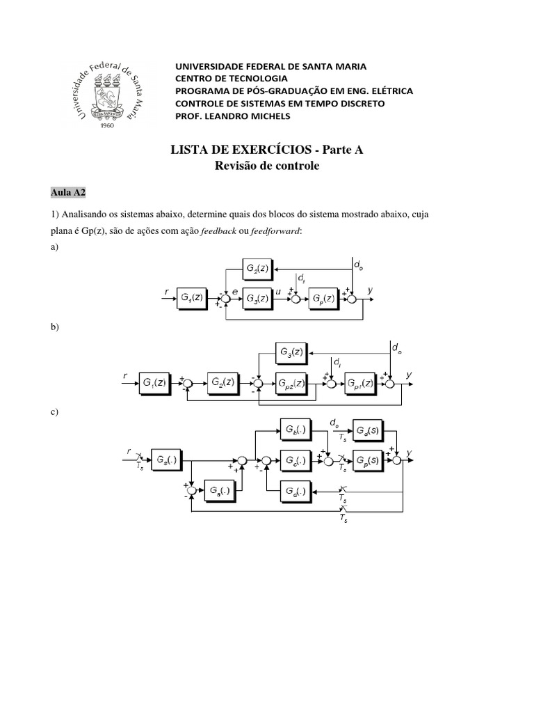 CSTD - Lista de Exercícios - Parte A | PDF | Eletromagnetismo | Metrologia