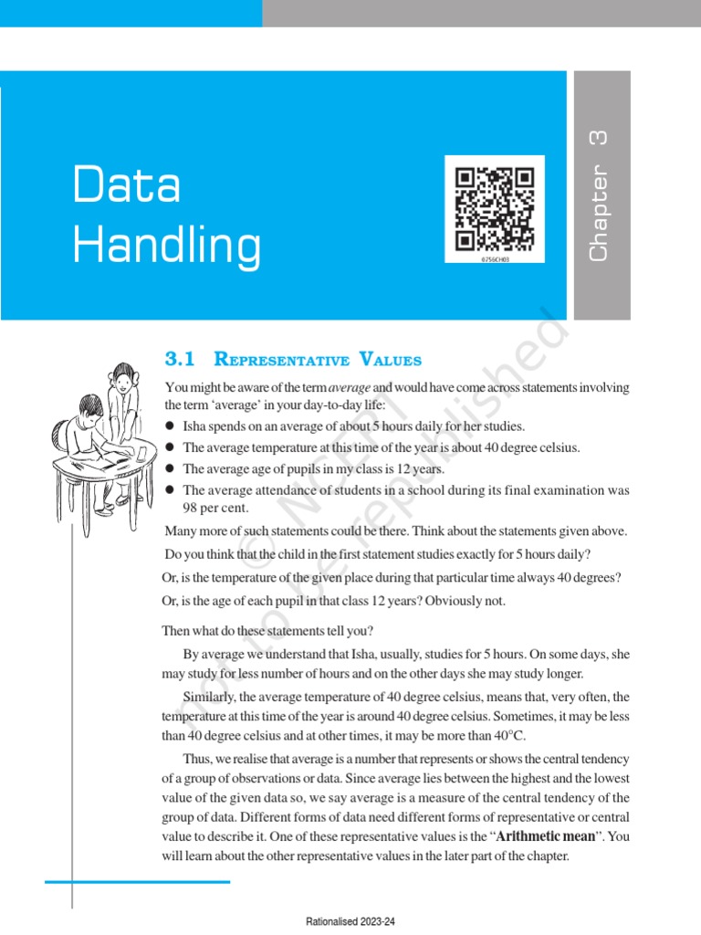 Data Handling: Mathematics | PDF | Mean | Average