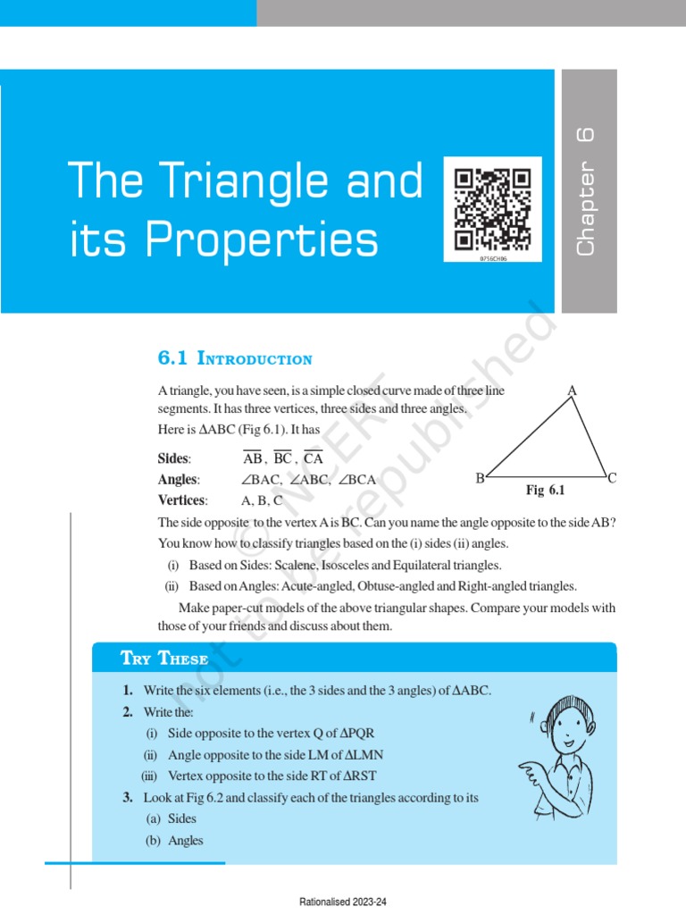 The Triangle and Its Properties: Mathematics | PDF | Triangle | Angle