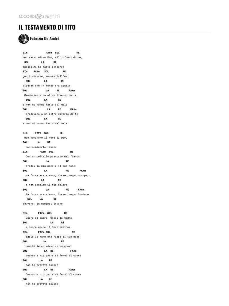 Il Testamento Di Tito | PDF
