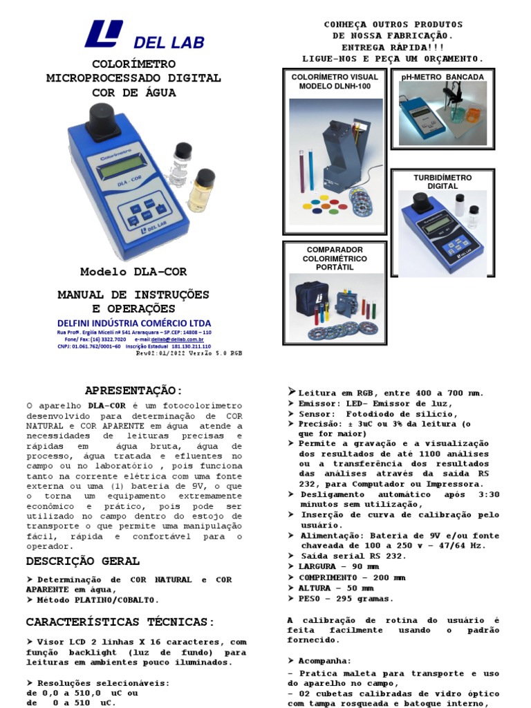 MANUAL DLA - COR Rev.02 | PDF | Cor