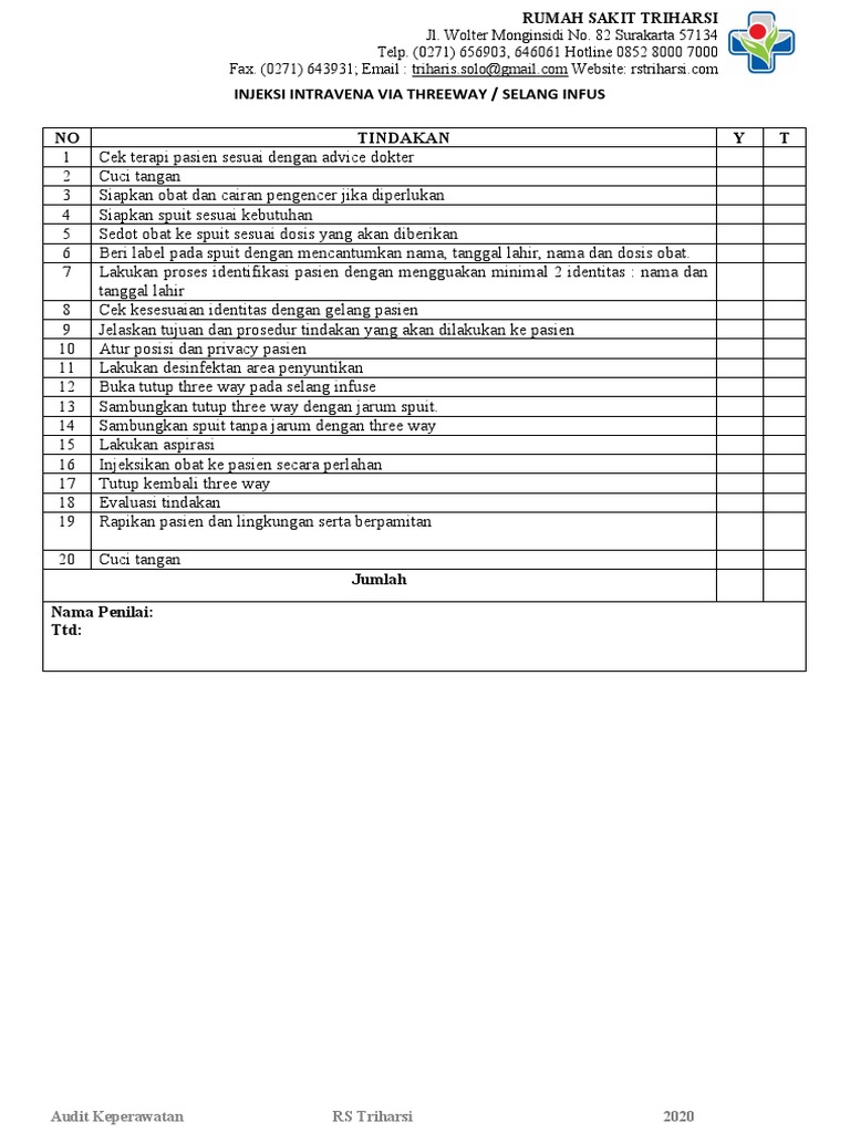 Inj. IV Via 3way | PDF