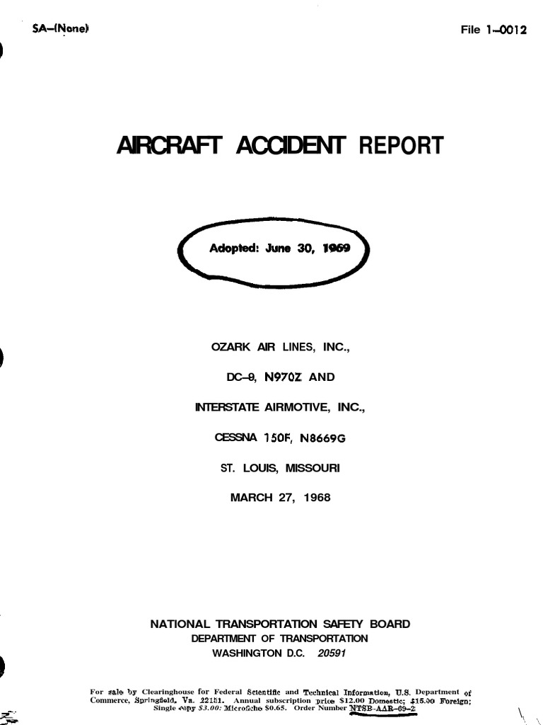 Aircraft Accident: File 1 4 0 1 2 | PDF