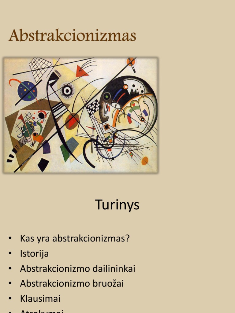 Abstrakcionizmas | PDF