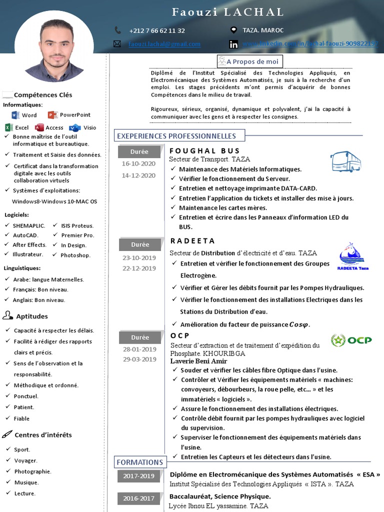 Faouzi LACHAL CV | PDF | Informatique | Logiciel