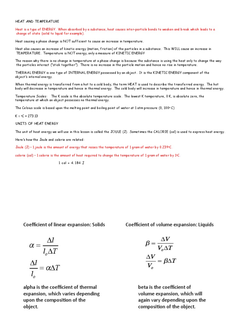 Heat and Temperature | PDF | Heat | Temperature