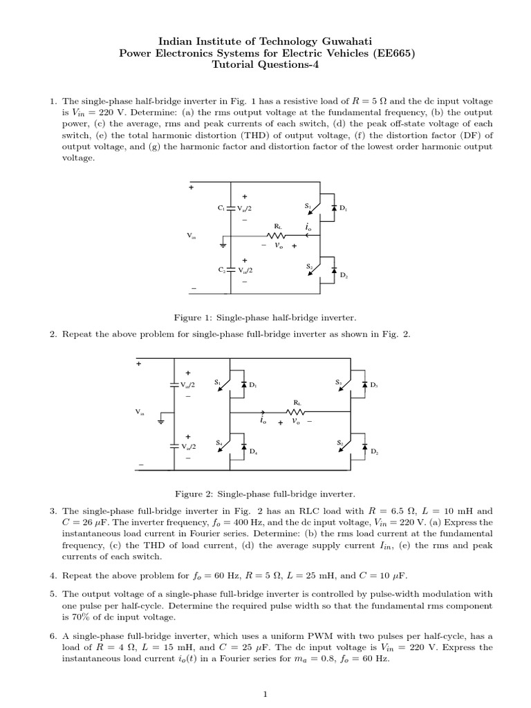 Tutorial 4 | Download Free PDF | Power Inverter | Electrical Engineering