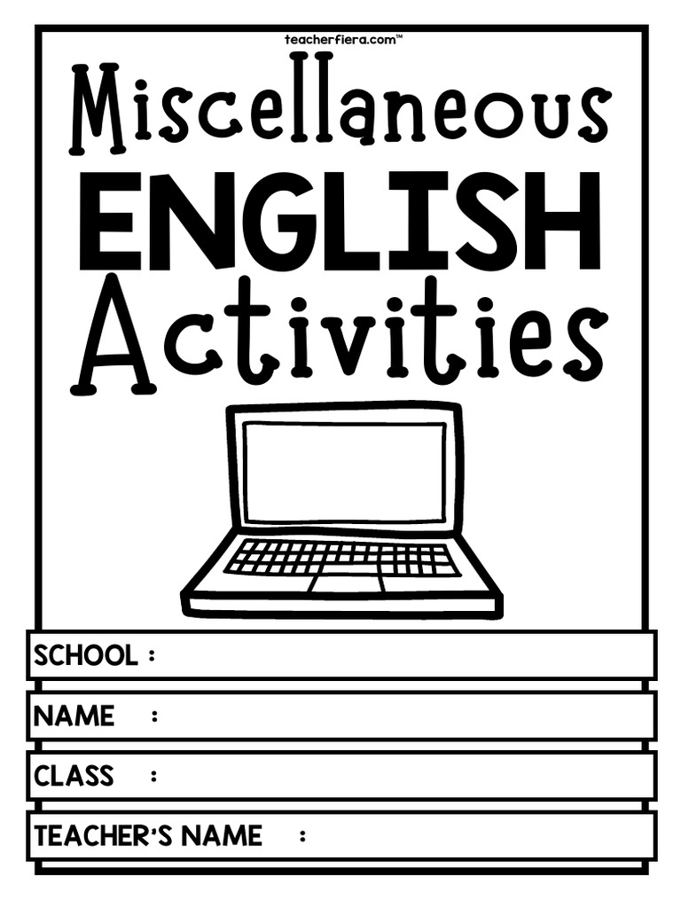 Miscellaneous English Activities PDF Fruit
