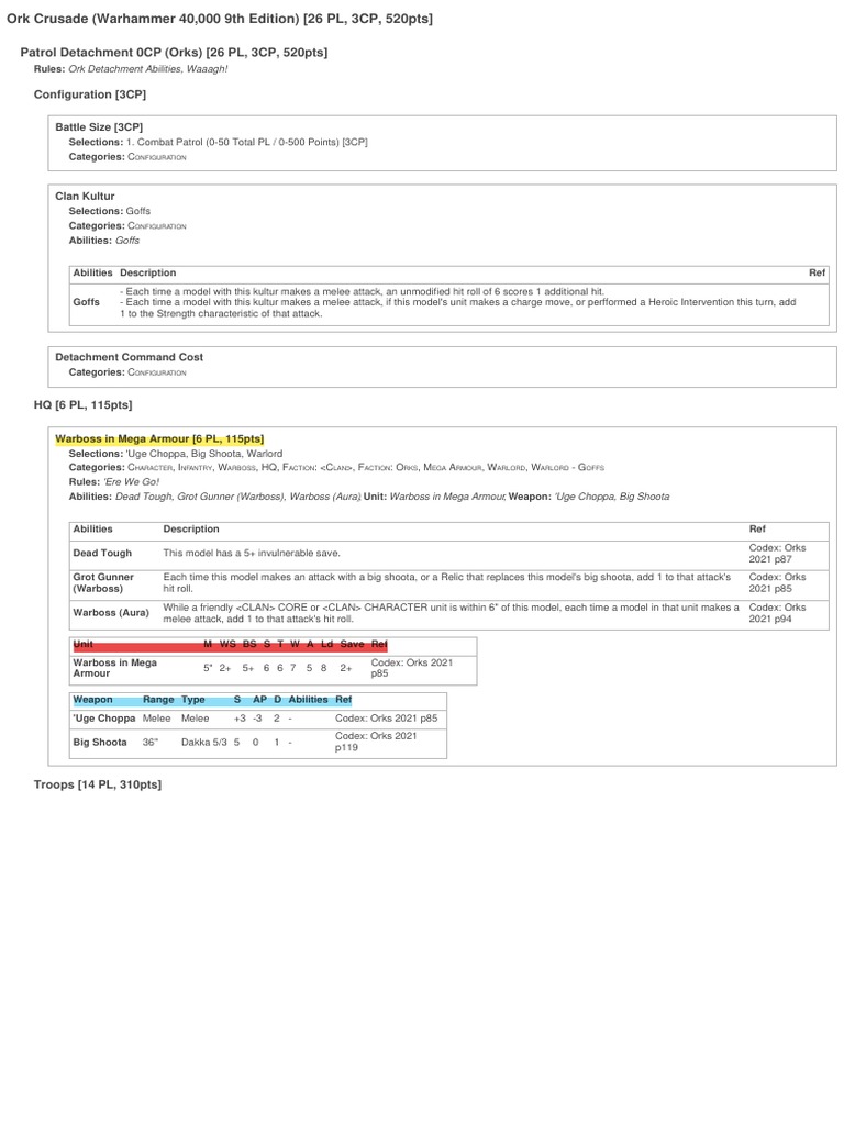 Ork Crusade | PDF | Warfare | Military